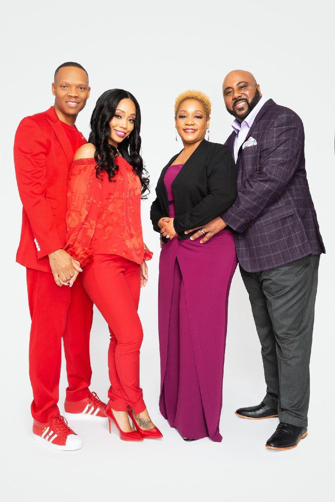 Married 4 Life Photo Standing Ron and Shamari DeVoe and Martez and ...